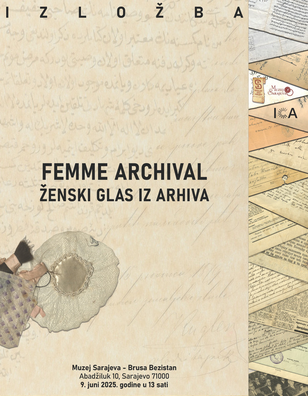 Najavni plakat izložbe "Femme Archival - Ženski glas iz Arhiva ...
