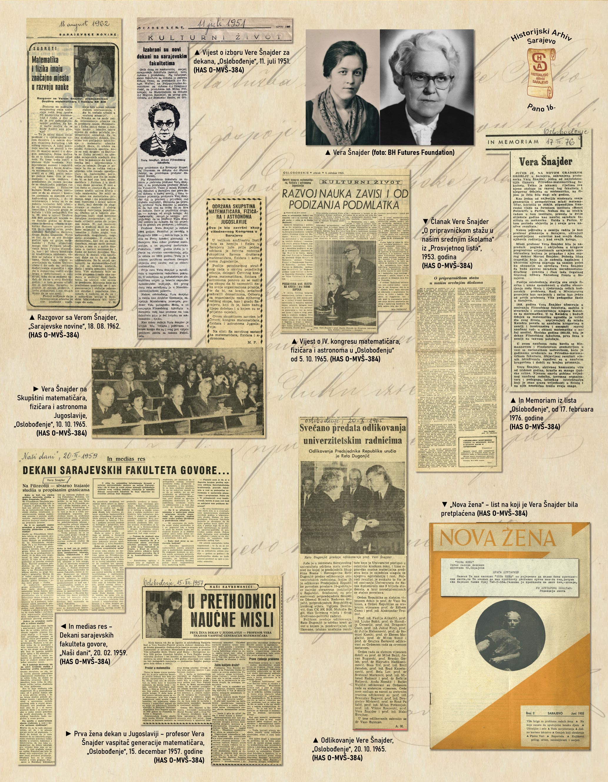 Šesnaesti pano izložbe "Femme Archival - Ženski glas iz Arhiva ...
